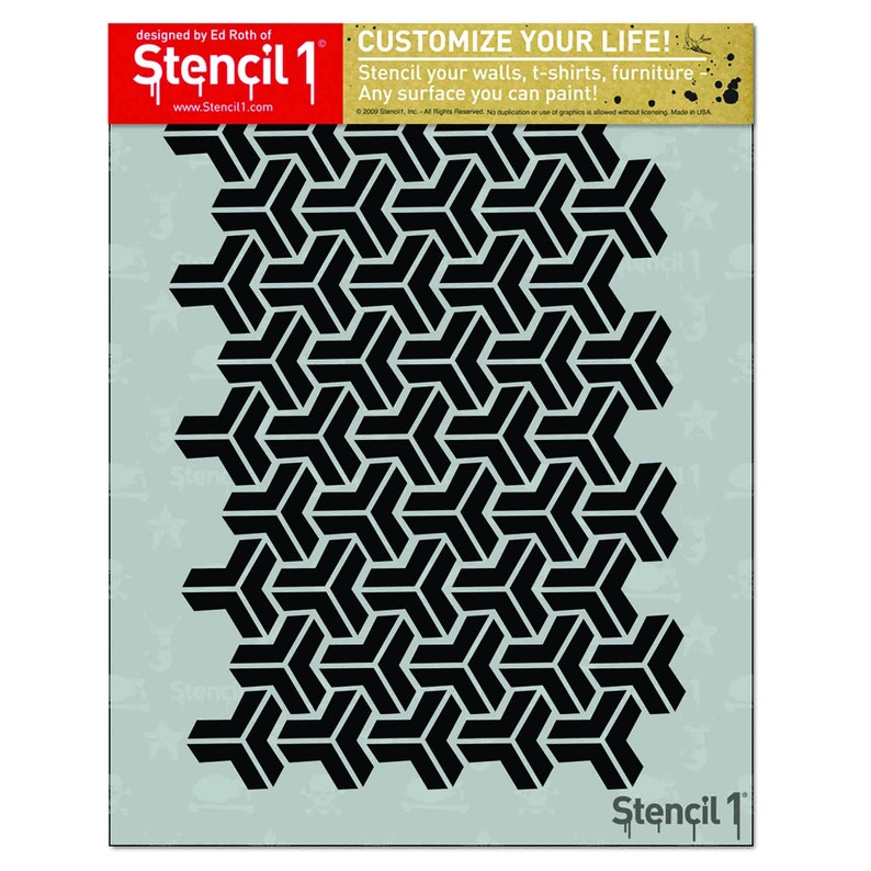 Y Repeat Pattern Stencil Reusable Craft & DIY Stencils - Etsy