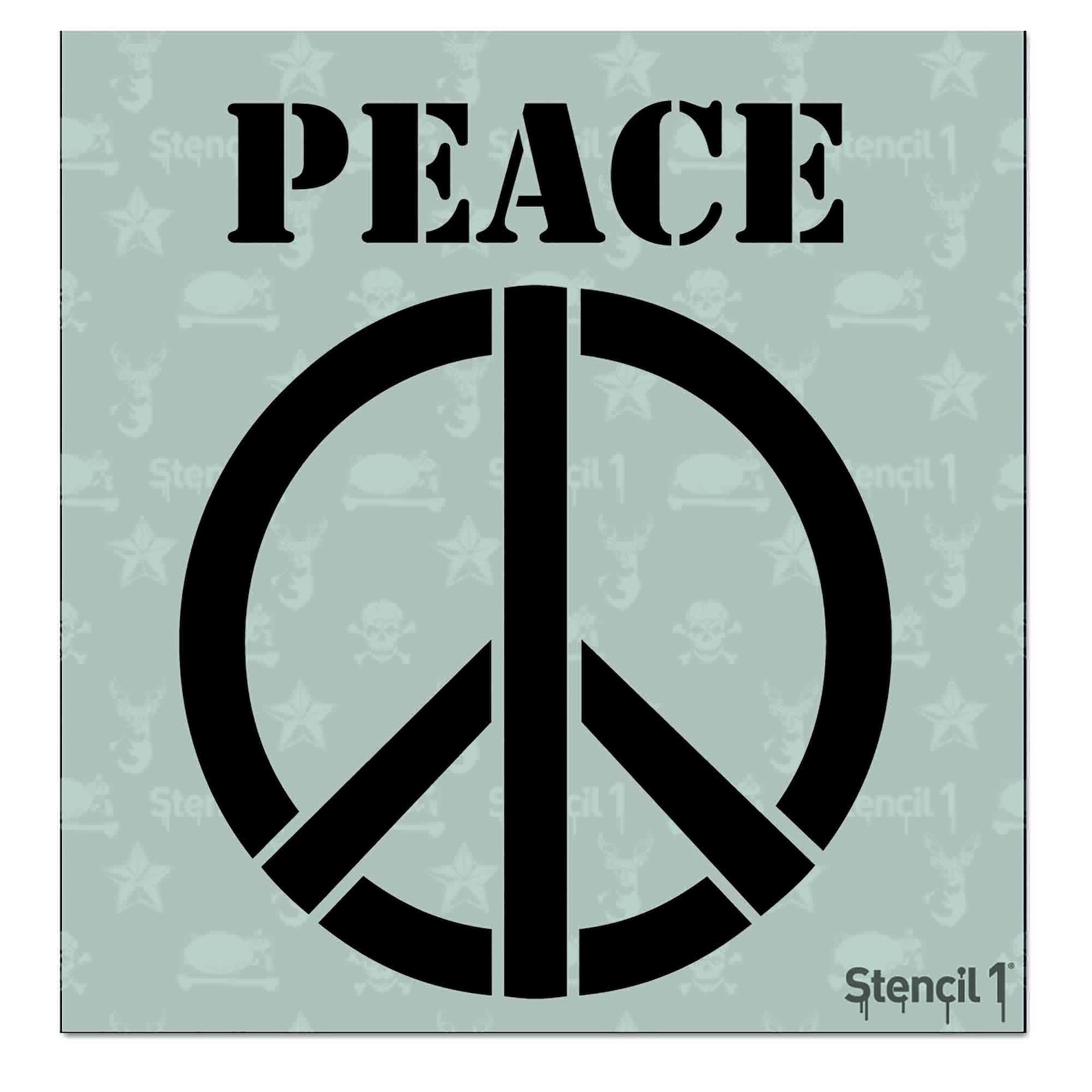 Peace Sign Stencil Reusable Craft & DIY Stencils S1_01_115_S - Etsy