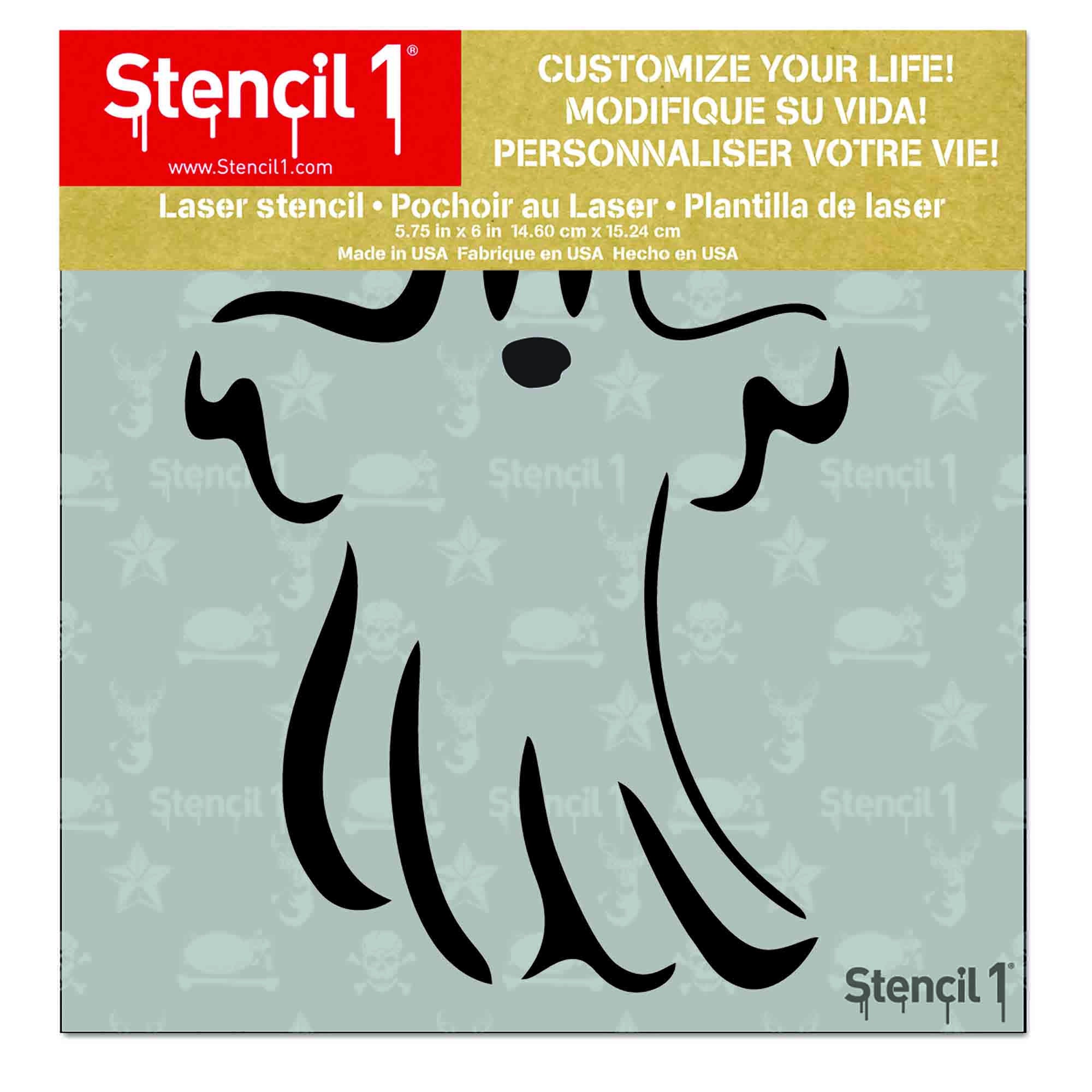 Ghost Stencil Reusable Craft & DIY Stencils S1_01_HW_S12 - Etsy