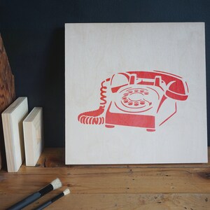 Rotary Phone Stencil- Reusable Craft &DIY Stencils- S1_01_149 -8.5x11 ...