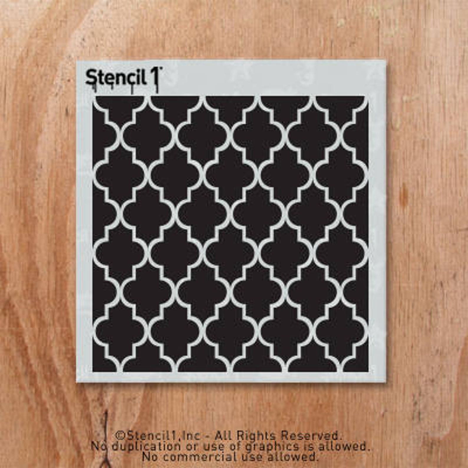 Quatrefoil Full Stencil - Reusable Craft & DIY Stencils - S1_PA_101_S ...