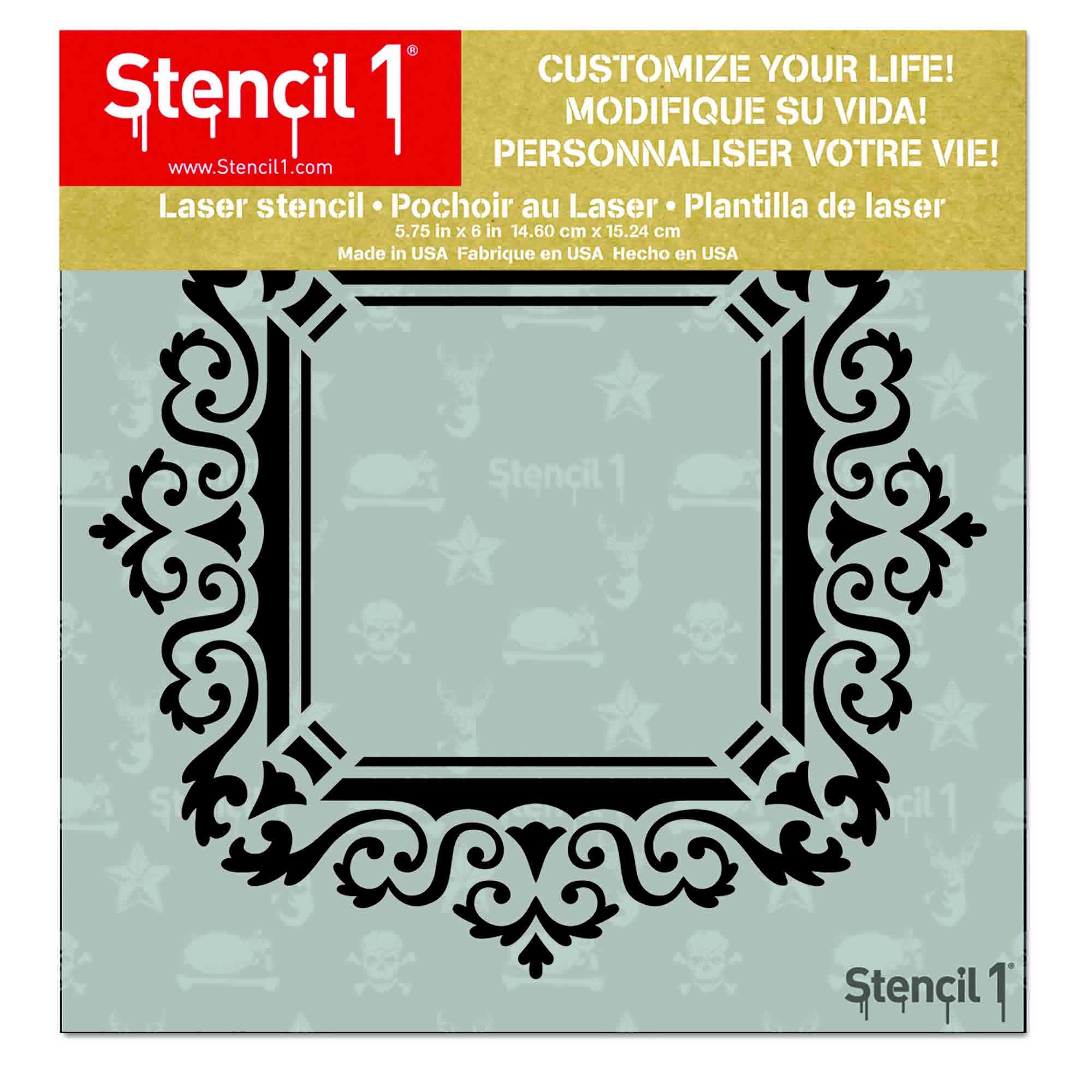 Rococo Frame 4 Stencil- Reusable Craft & DIY Stencils- S1_01_215_S ...