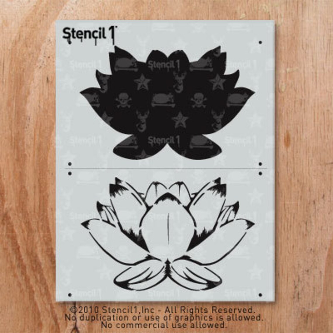 Lotus Two Layer Stencil - Reusable Craft & DIY Stencils - S1_2L_80 - 8. ...