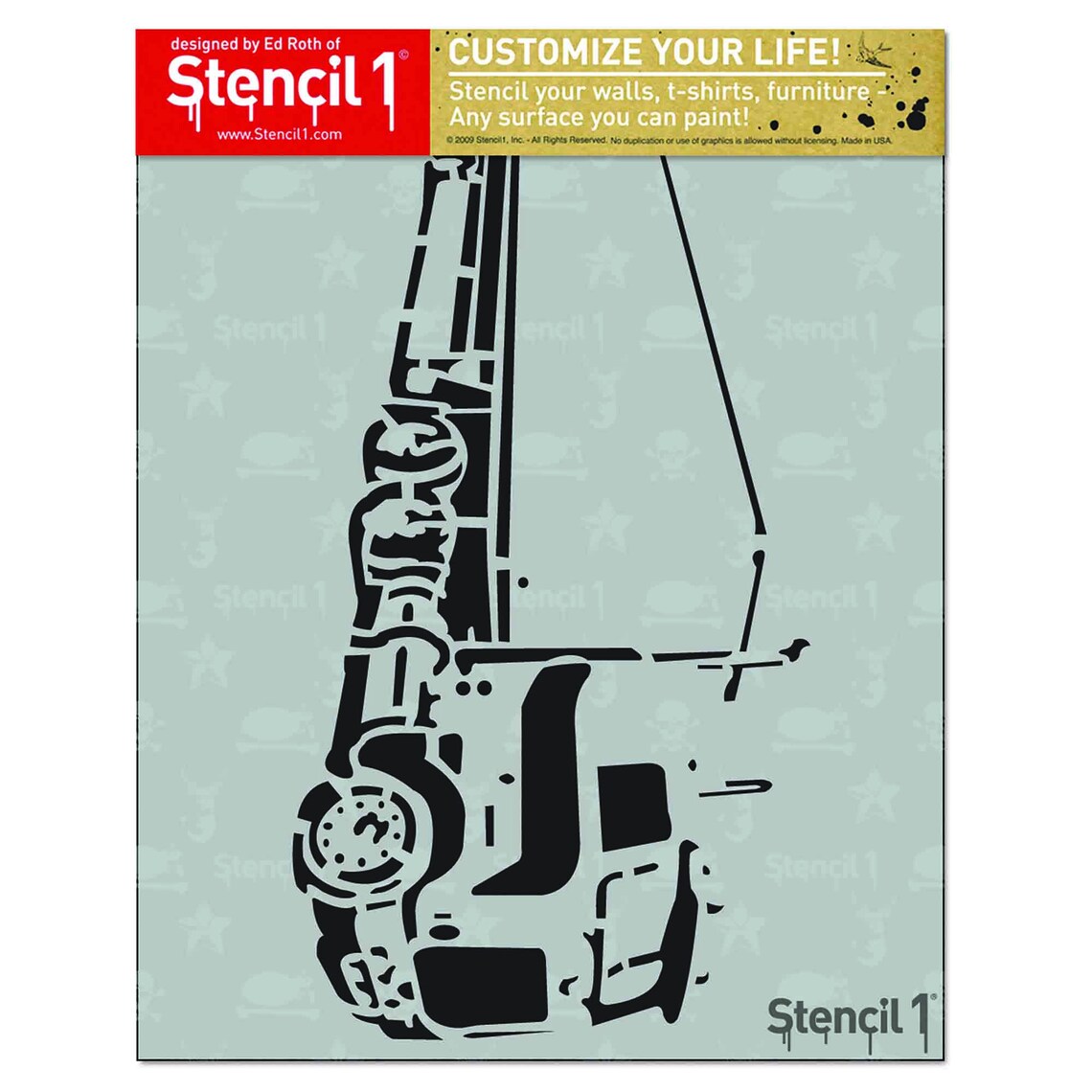 Big Rig Stencil Reusable Craft & DIY Stencils S1_01_45 | Etsy