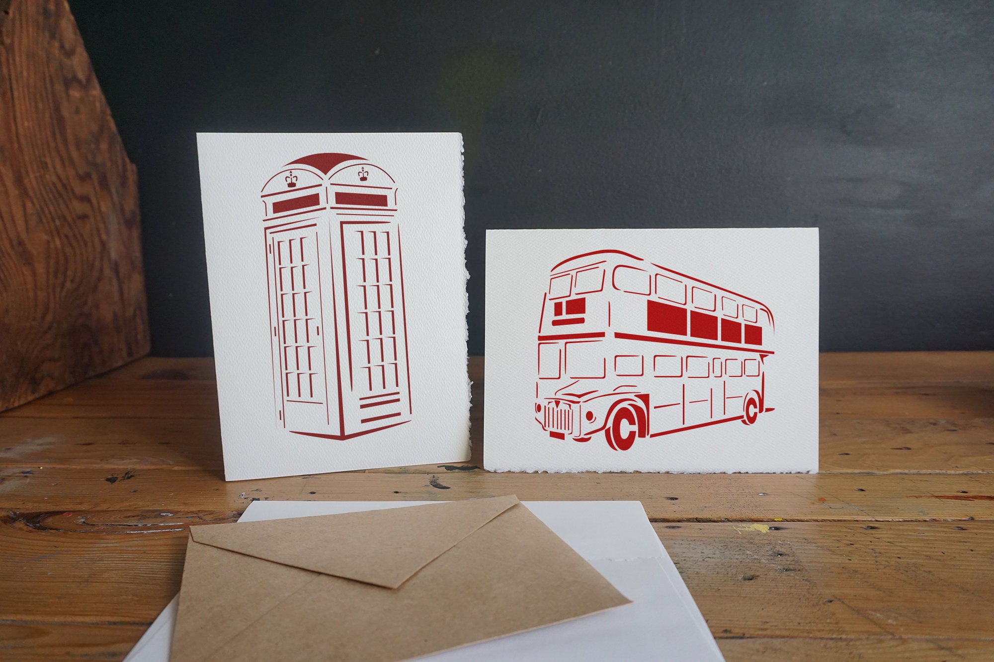 London 4 Pack Stencil Reusable Craft &DIY Stencils S1_4P_13 - Etsy