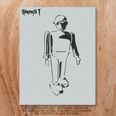 Robot Stencil Reusable Craft & DIY Stencils S1_01_38 - Etsy