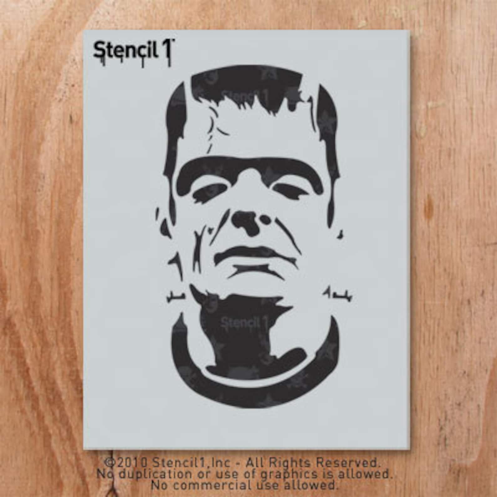 Frankenstein Stencil- Reusable Craft & DIY Stencils- S1_01_54 -8.5x11 ...