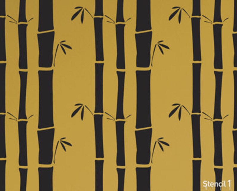 Bamboo Repeat Pattern Wall Stencil Reusable Craft & DIY - Etsy