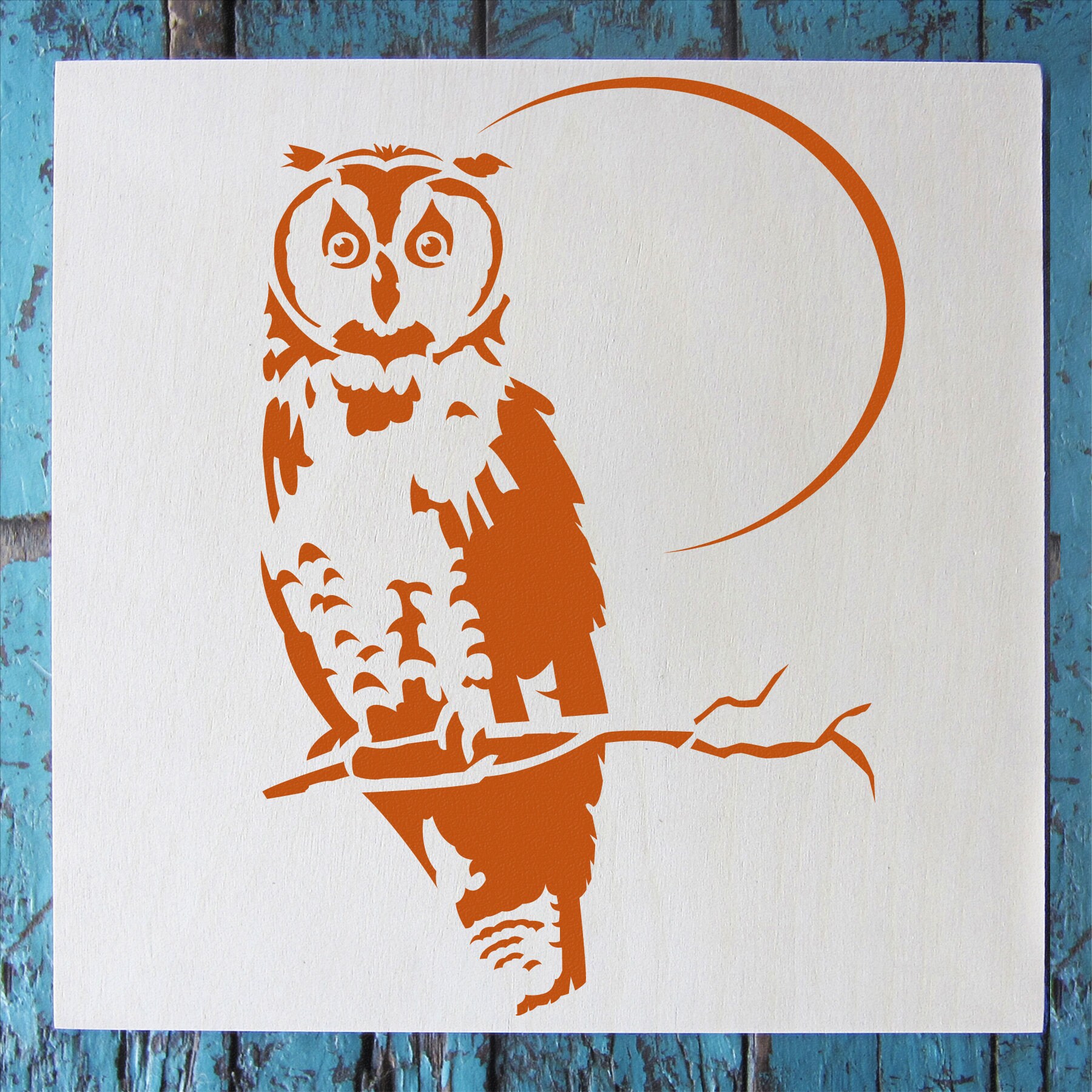 Owl Stencil Reusable Craft & DIY Stencils S1_01_56_S - Etsy