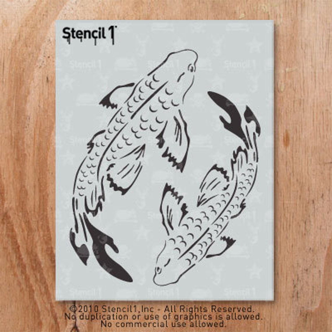 Koi Stencil Reusable Craft & DIY Stencils S1_01_112 | Etsy