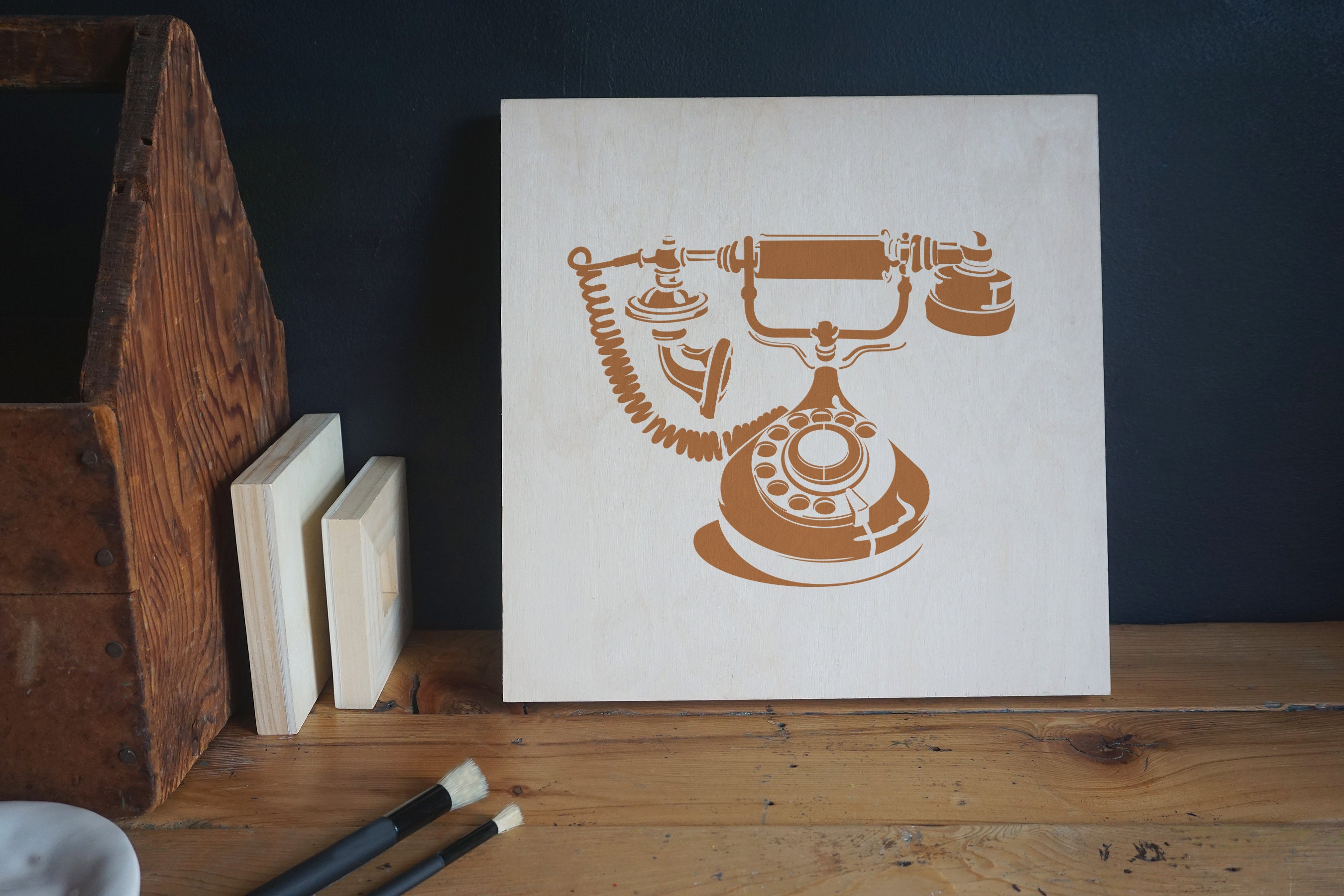 Fancy Phone Stencil Reusable Crafts & DIY Stencils S1_01_40 | Etsy