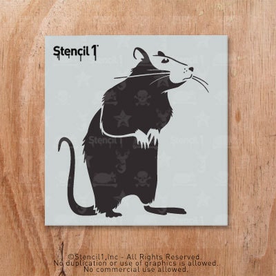 Rat Stencil Reusable Craft & DIY Stencils S1_01_211_S - Etsy