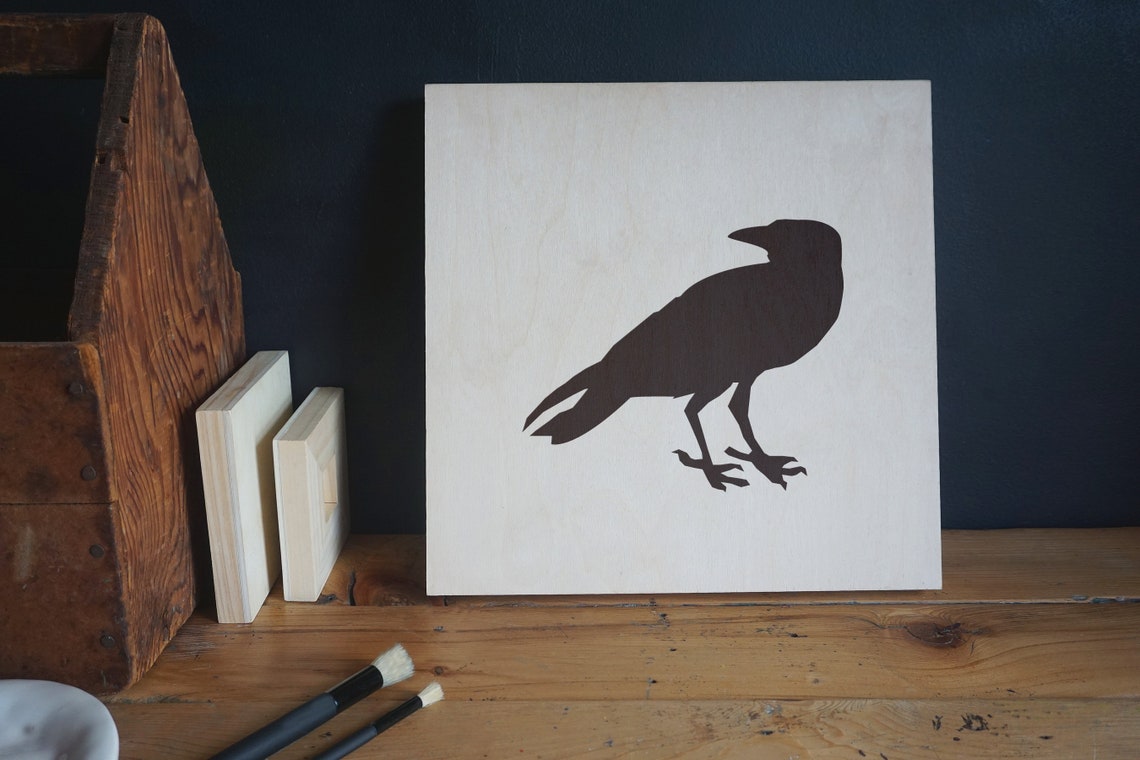 Raven Stencil Reusable Craft & DIY Stencils S1_01_BS-1_L6 - Etsy