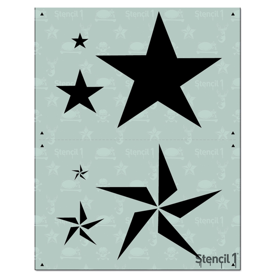 Rock Stars Two Layer Stencil - Reusable Craft & DIY Stencils - S1_2L_10 ...