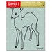 Baby Deer Stencil- Reusable Craft &DIY Stencils- S1_01_03 -8.5x11- by ...