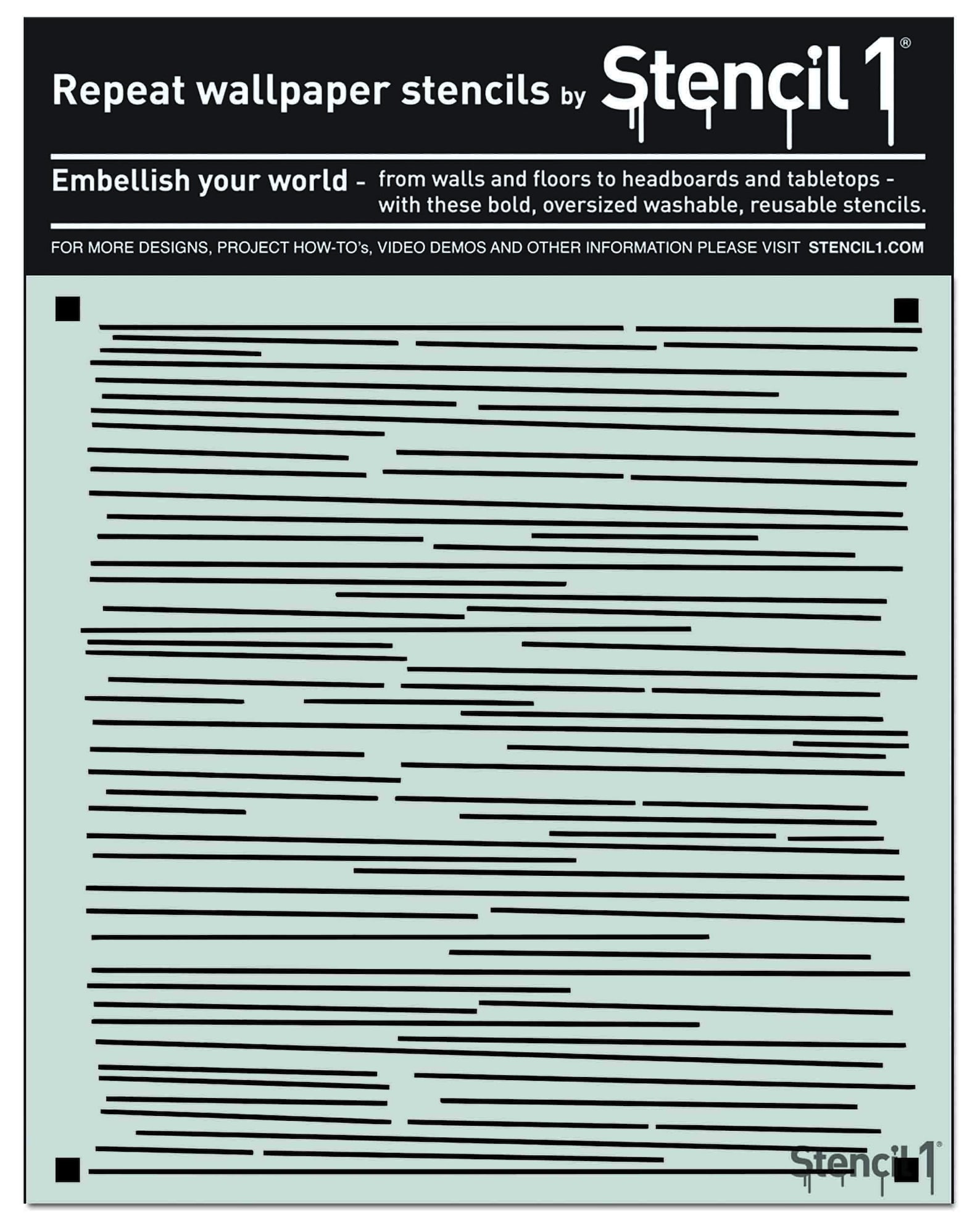 Line Repeat Pattern Stencil Reusable Craft &DIY Stencils | Etsy