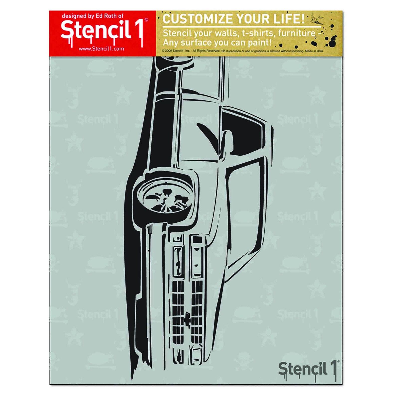 Lowrider Stencil- Reusable Crafts & DIY Stencils- S1_01_46 -8.5x11- by ...