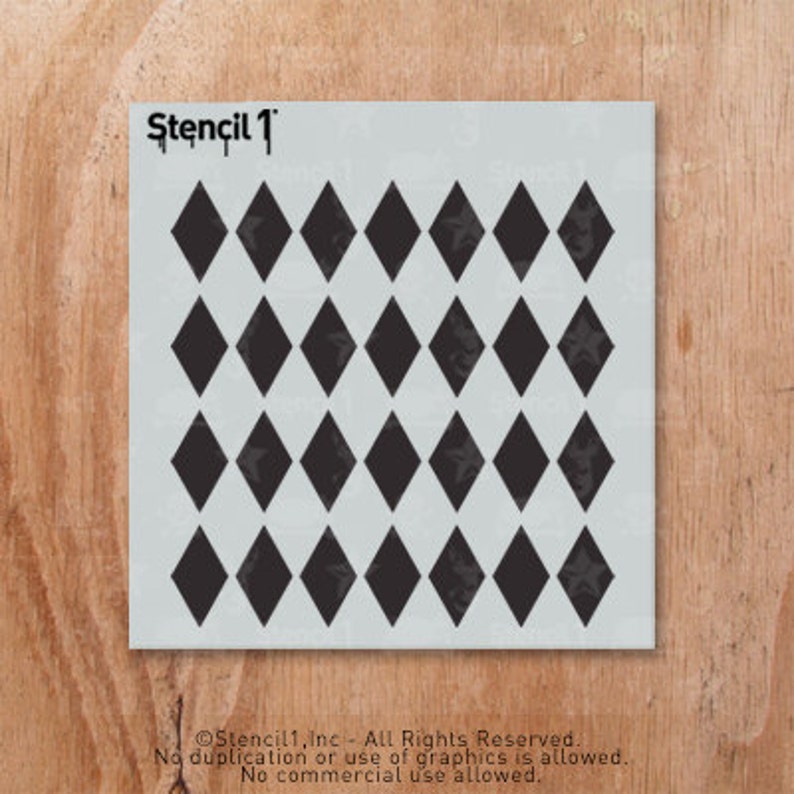 Diamond Pattern Stencil Reusable Craft &DIY Stencils | Etsy