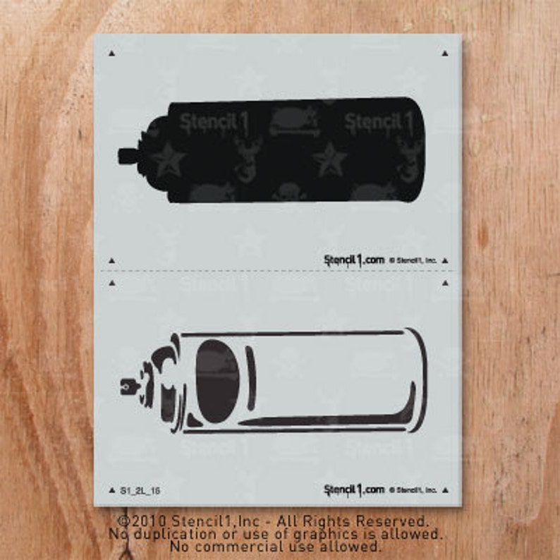 Spraycan Two Layer Stencil- Reusable Craft &DIY Stencils- S1_2L_15 -8 ...
