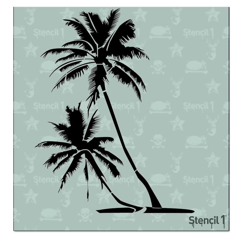 Palm Tree Stencil - Etsy