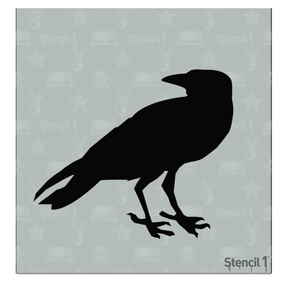 Raven Stencil Reusable Craft & DIY Stencil S1_01_BS01_S6 | Etsy