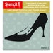 Stiletto Stencil- Reusable Craft & DIY Stencils- S1_01_29_S -small-(5. ...