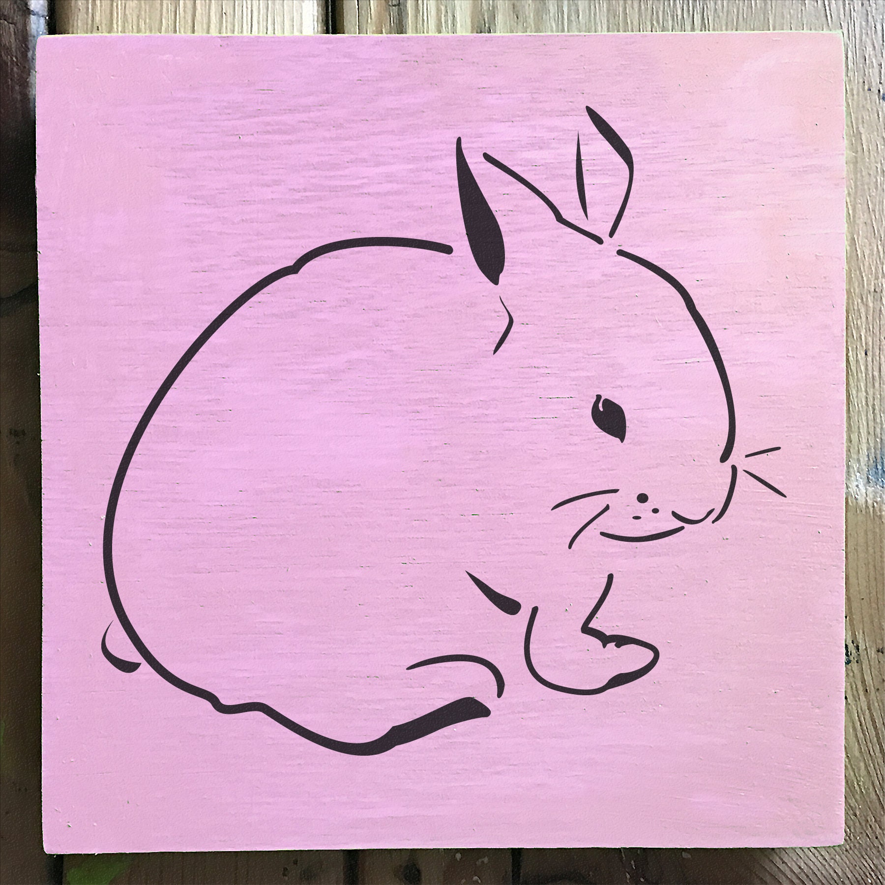 Bunny Stencil Reusable Craft & DIY Stencils S1_2L_07_S - Etsy
