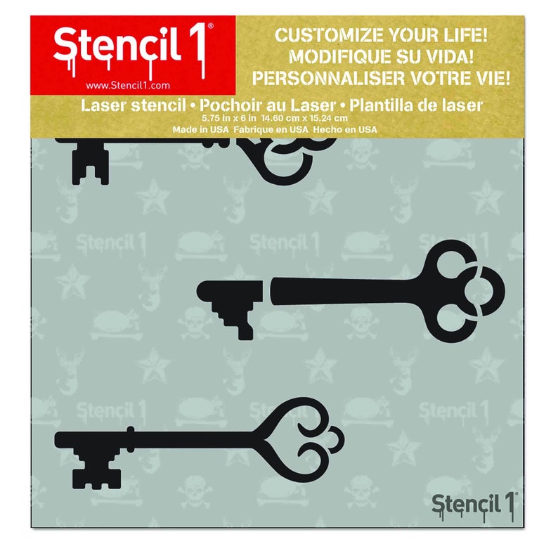 Skeleton Keys Stencil Reusable Craft & DIY Stencils - Etsy