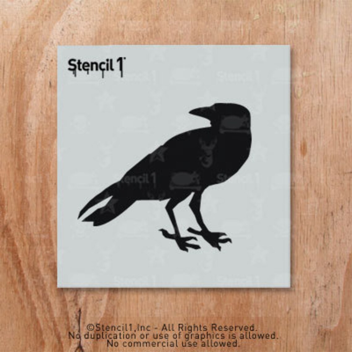 Raven Stencil Reusable Craft & DIY Stencil S1_01_BS01_S6 | Etsy