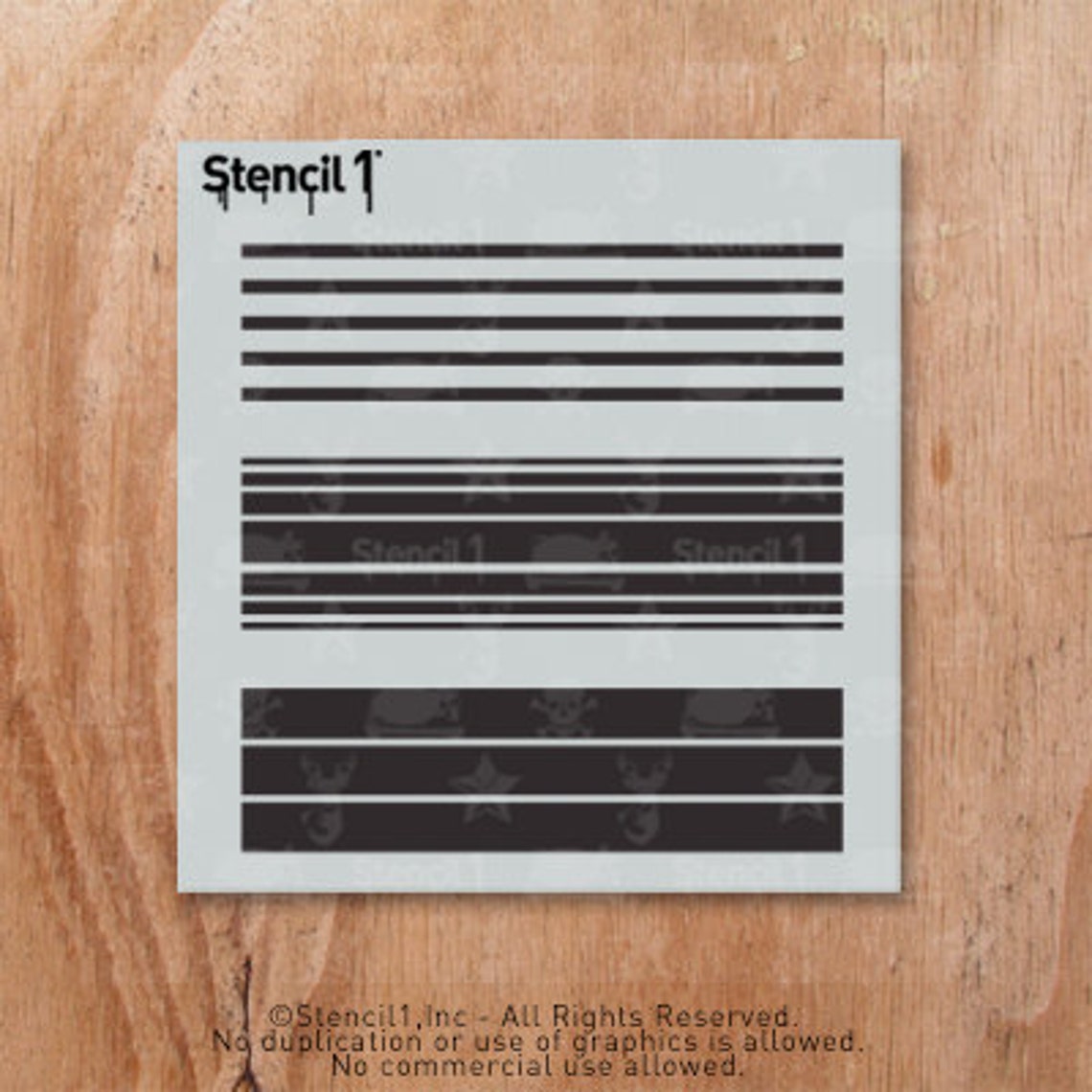 Various Stripes Pattern Stencil- Reusable Craft & DIY Stencils- S1_pas ...
