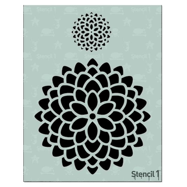 Chrysanthemum Stencil - Etsy