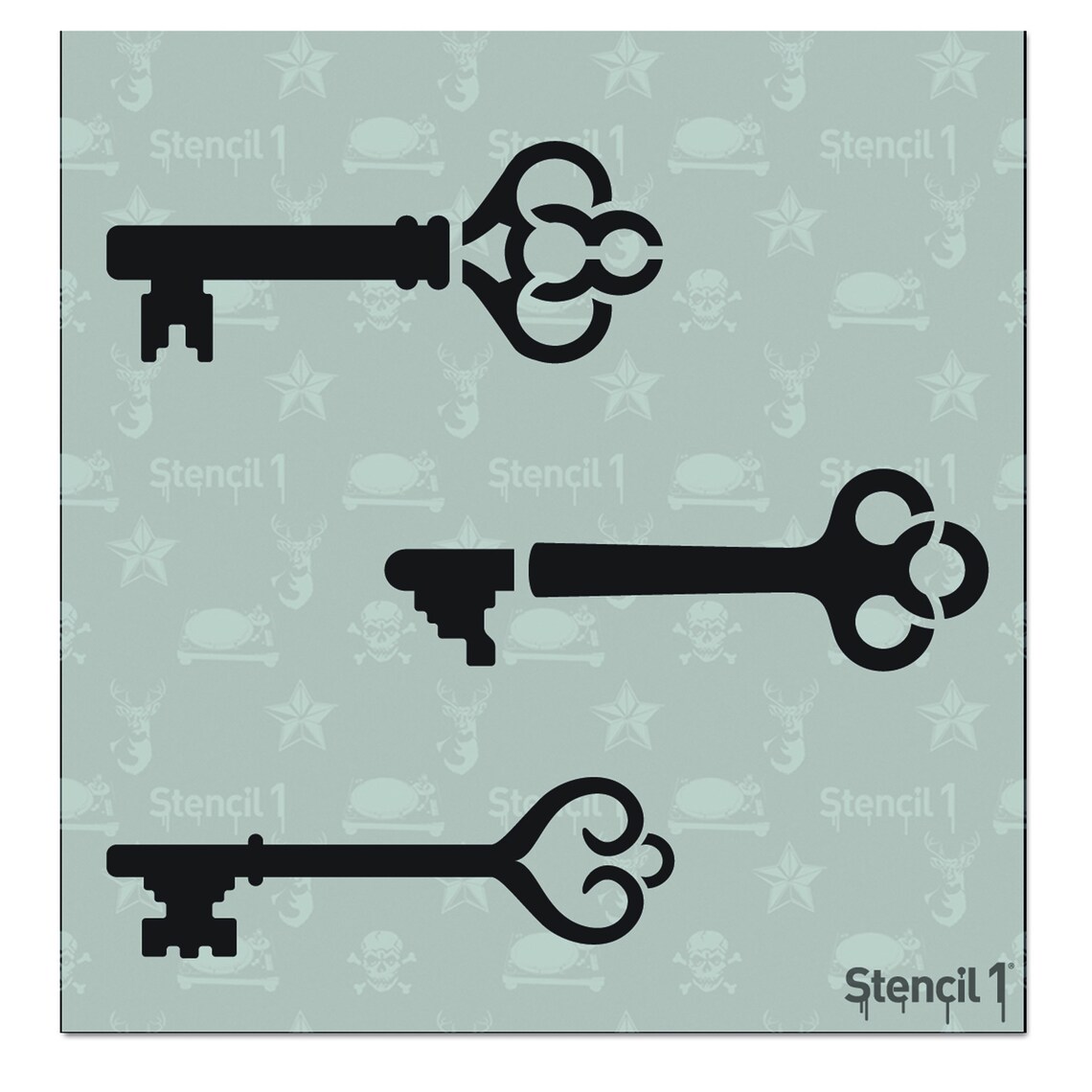 Skeleton Keys Stencil Reusable Craft & DIY Stencils - Etsy