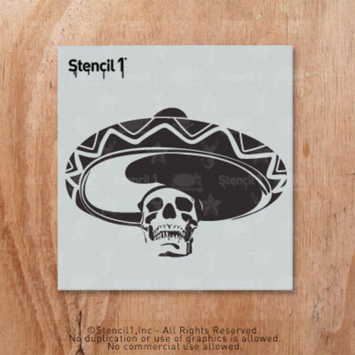 Mexican Skull Stencil Reusable Craft & DIY Stencils | Etsy