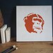 Chimp Stencil- Reusable Crafts & DIY Stencils- S1_01_02 -8.5x11- by ...