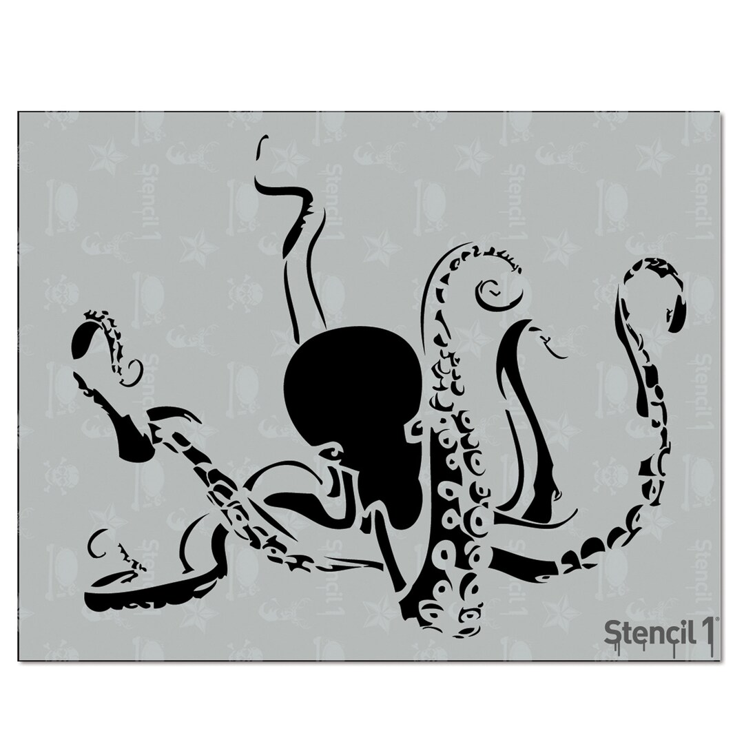 Octopus Stencil - Reusable Craft & DIY Stencils - S1_01_131 - 8.5" X 11 ...