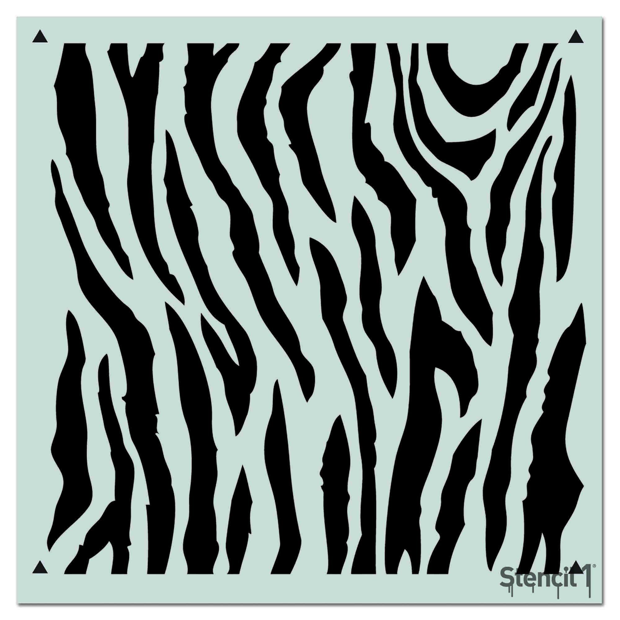 Zebra Repeat Pattern Wall Stencil Reusable Craft & DIY - Etsy