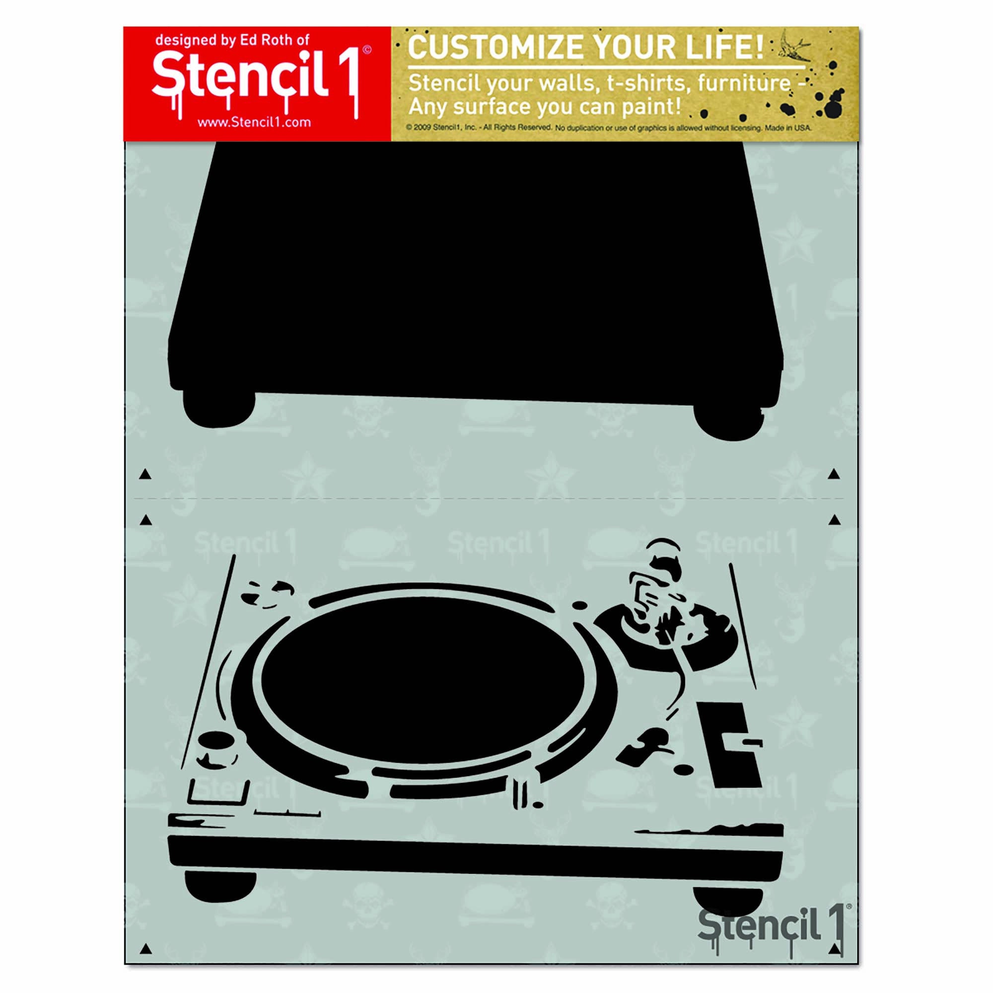 S1_01_80-8.5 x 11 Reusable Craft & DIY Stencils By Stencil1 Lotus Two ...