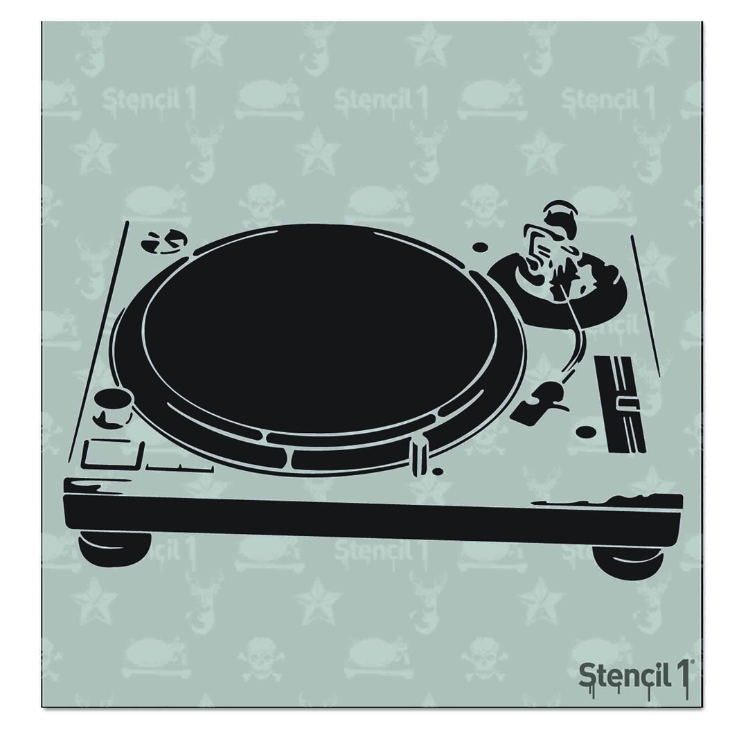 Turntable Stencil - Reusable Craft & DIY Stencils - S1_01_13_S -small ...