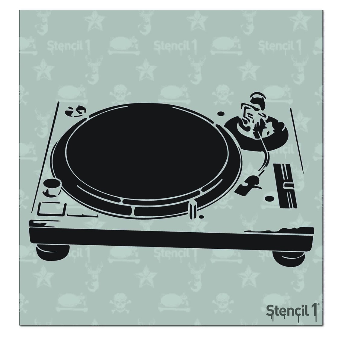 Turntable Stencil - Reusable Craft & DIY Stencils - S1_01_13_S -small ...