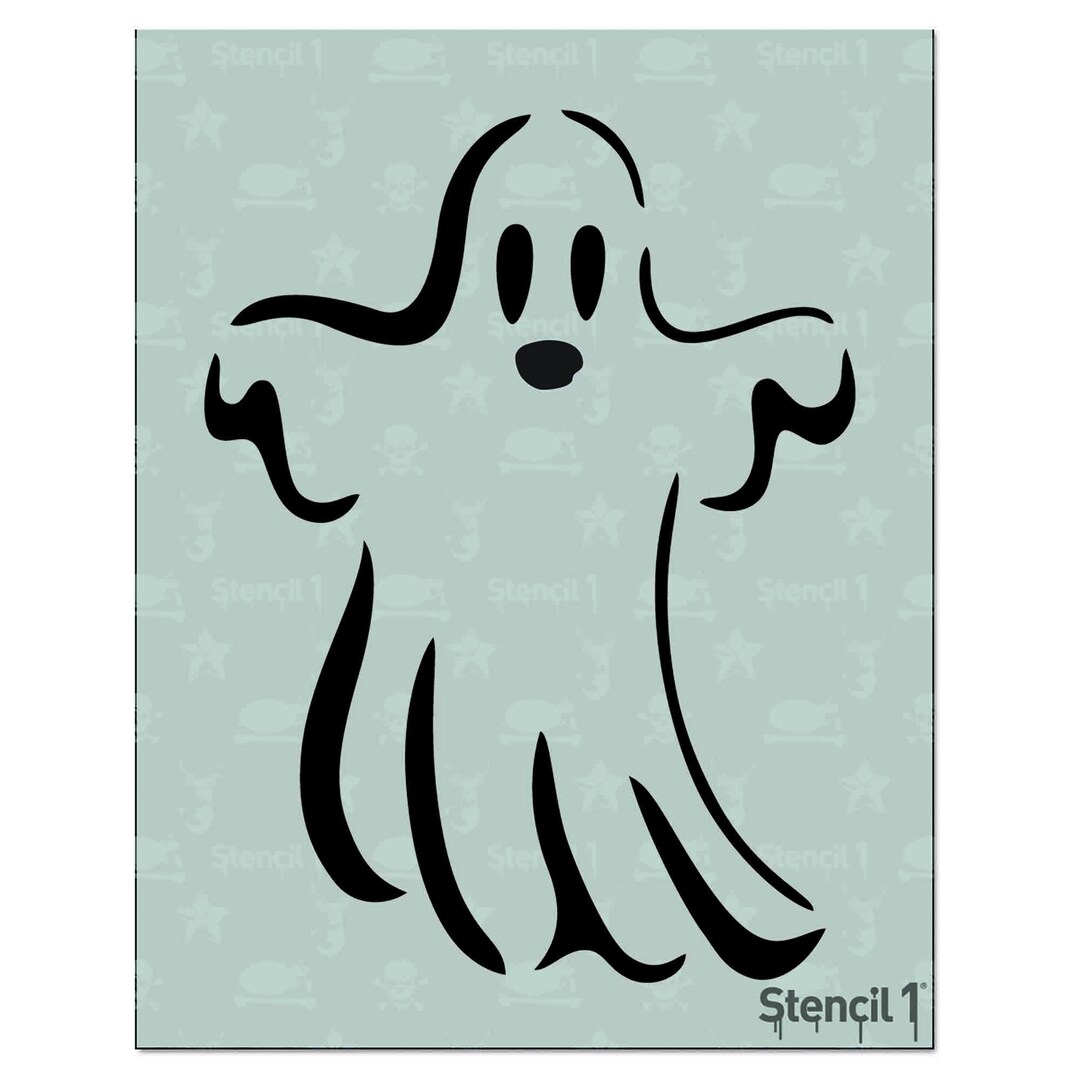 Stencil1 Halloween Boo Ghost Stencil S1_01_HW_12 - 8.5" X 11" - Etsy