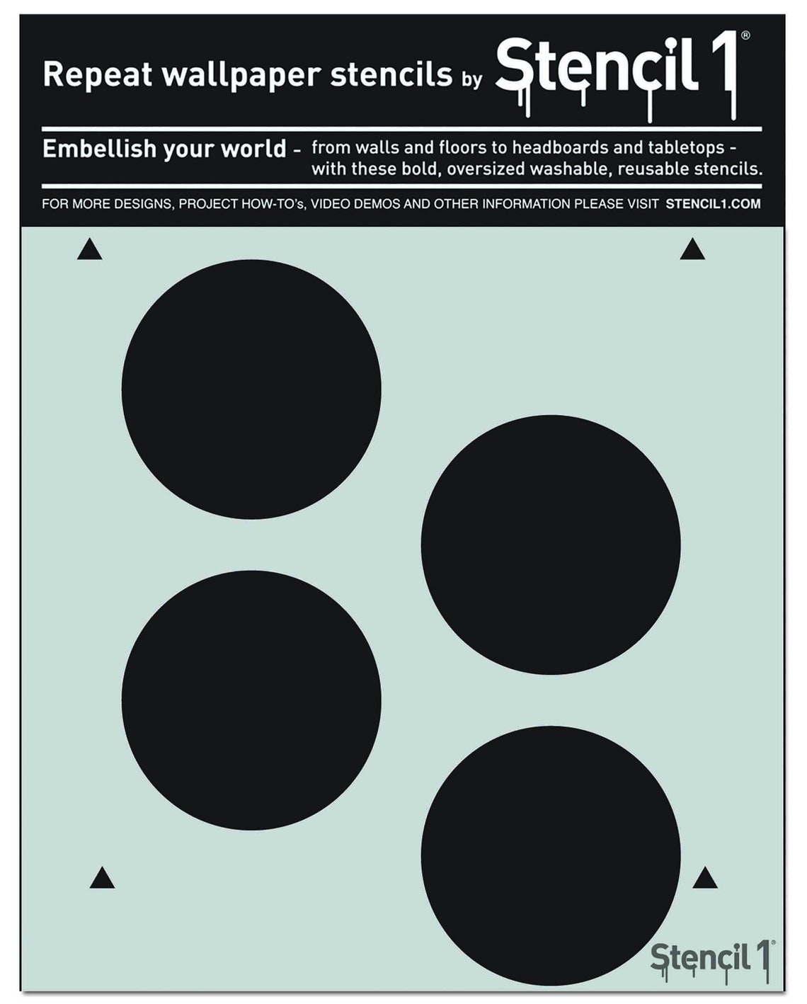 Large Dots Repeat Pattern Wall Stencil Reusable Craft & DIY | Etsy