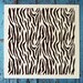 Zebra Print Repeat Pattern Stencil- Reusable Craft & DIY Stencils - S1 ...