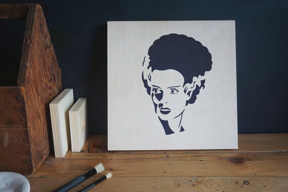 Bride Of Frankenstein Stencil