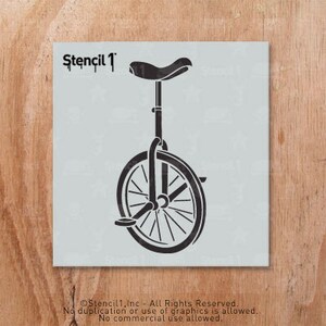 Unicycle Stencil- Reusable Craft & DIY Stencils- S1_01_210_S -small-(5. ...