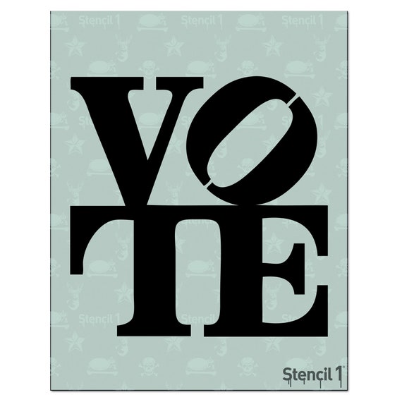 VOTE Stencil Reusable Craft & DIY Stencils S1_01_89 8.5x11 | Etsy