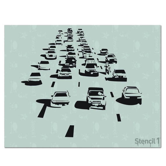 Traffic Stencil Reusable Craft & DIY Stencils S1_01_22 | Etsy