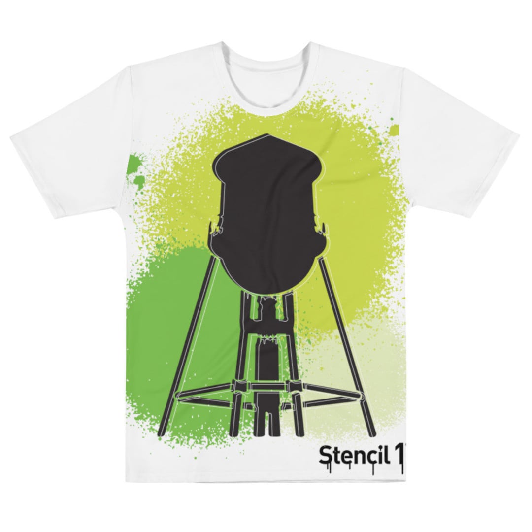 Enlarged Print Water Tower Tee | Urban| T-shirt | Retro | Vintage ...