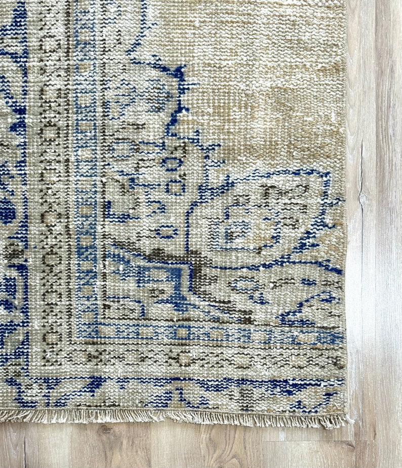 3x5 Beige Turkish Rug, Vintage Rug 3x5, Oushak Rug, Handmade, Handwoven ...