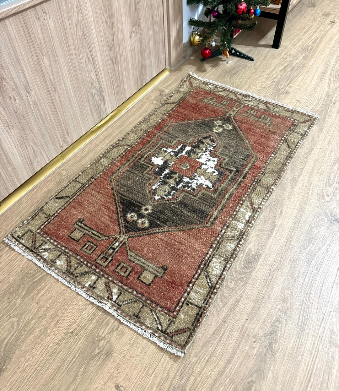 2x3 Red Vintage Rug, Small Rug 2x3, Doormat, Door Mat, Bath Mat ...