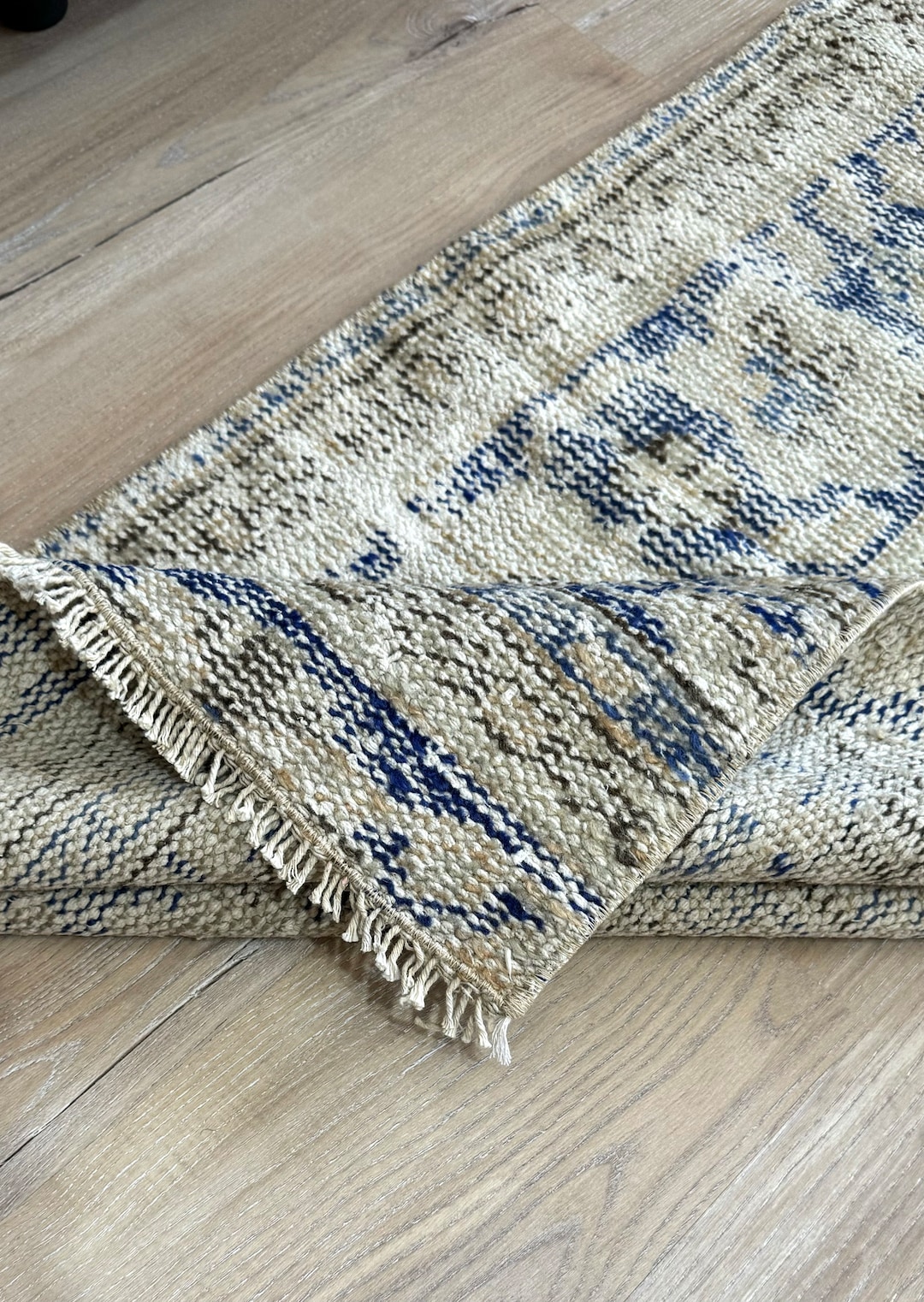 3x5 Beige Turkish Rug, Vintage Rug 3x5, Oushak Rug, Handmade, Handwoven ...